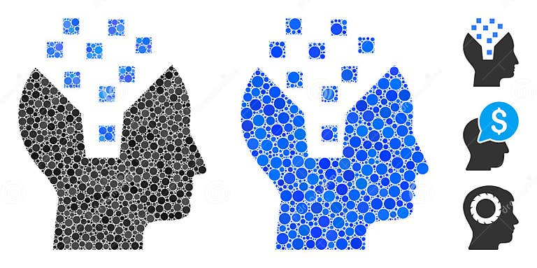 Human Memory Composition Icon of Spheric Items Stock Vector ...