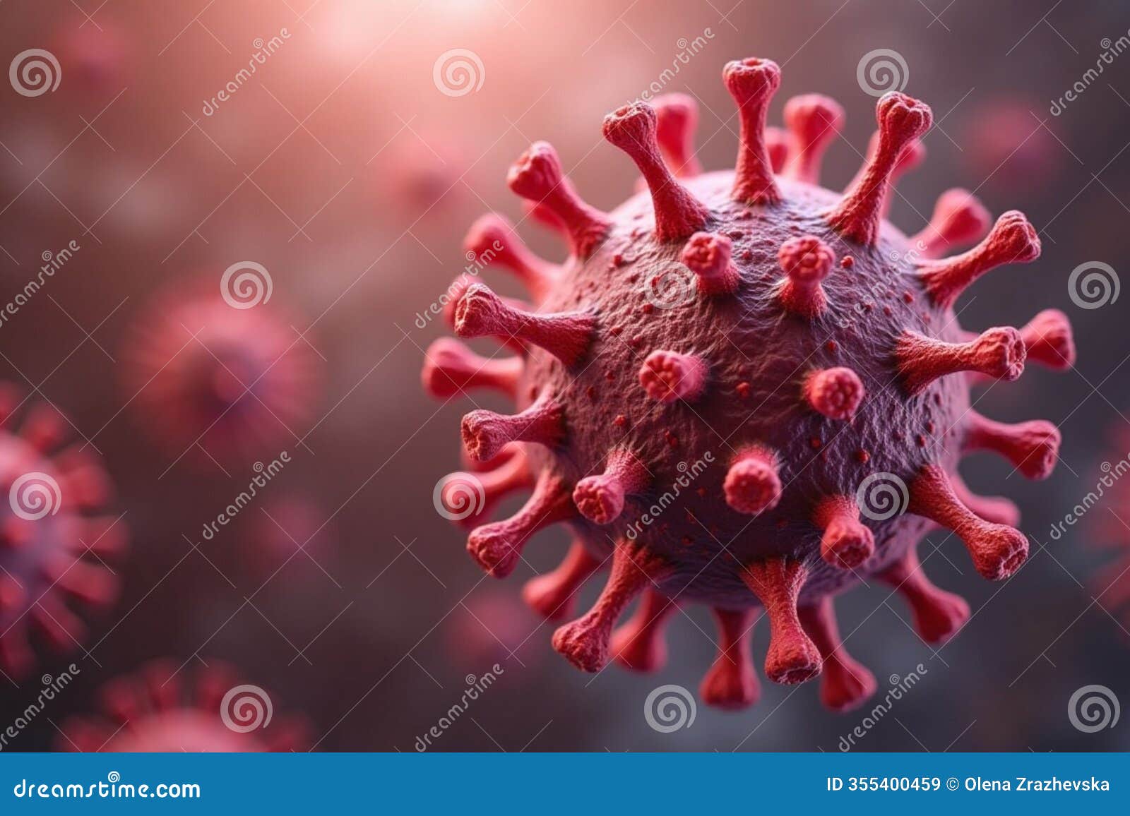 Human Metapneumovirus Under the Microscope Stock Illustration ...