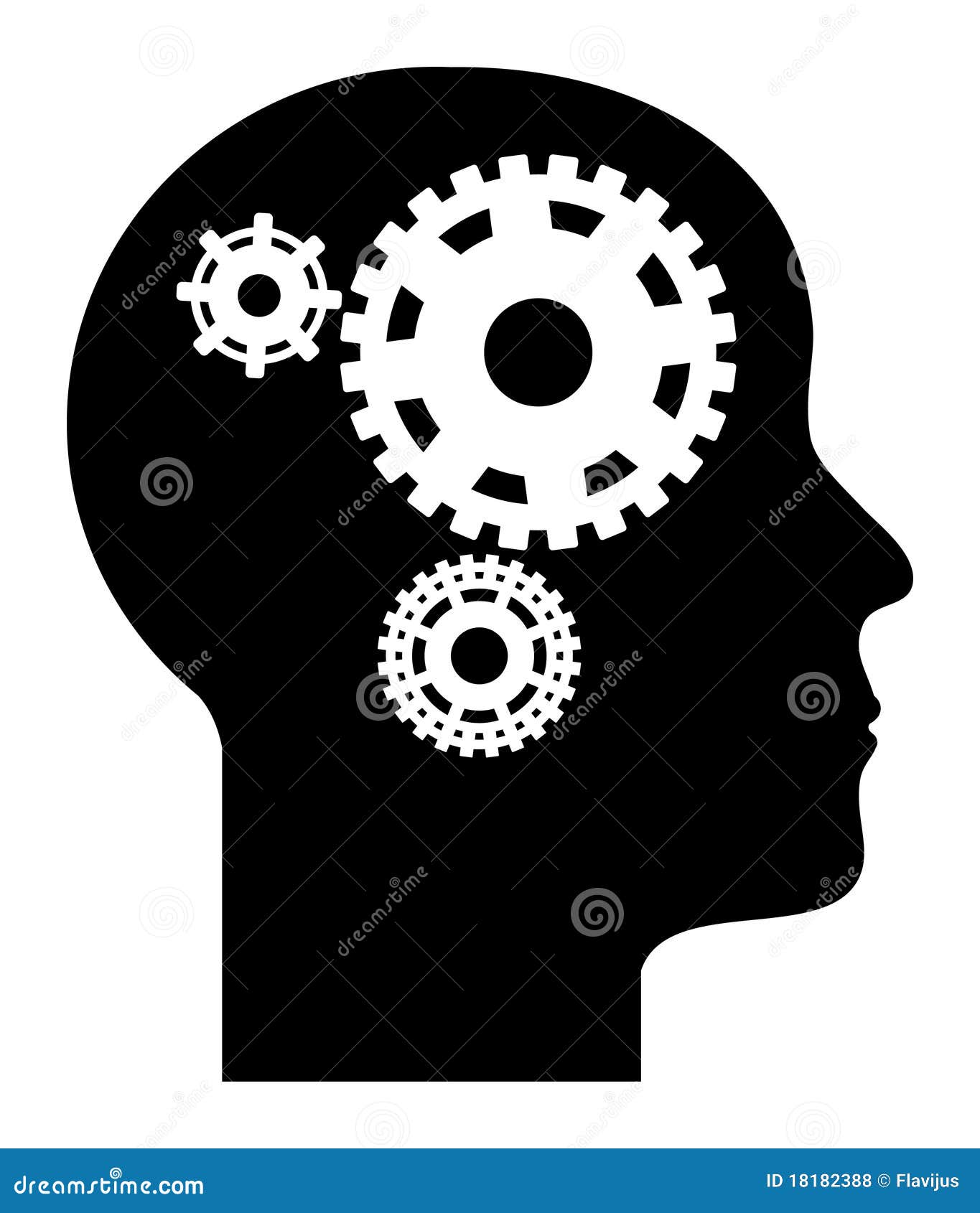 Human mind stock vector. Illustration of judgment, rotate - 18182388