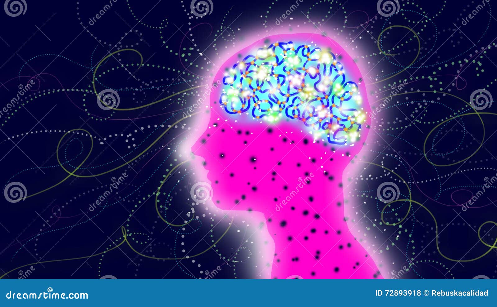 Human mind stock illustration. Illustration of neurosis - 72893918