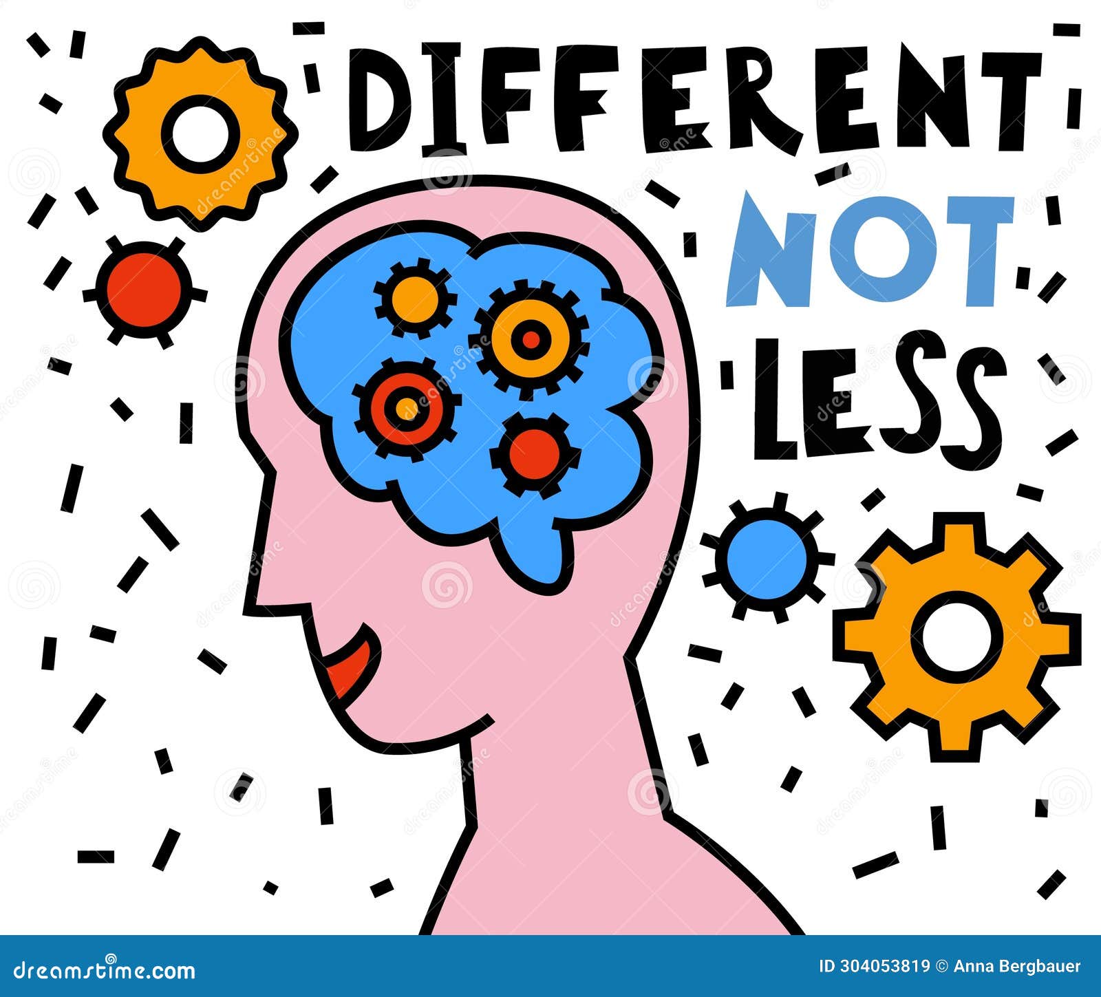 Neurodiversity, Autism Acceptance. Creative Infographic In A Colorful ...