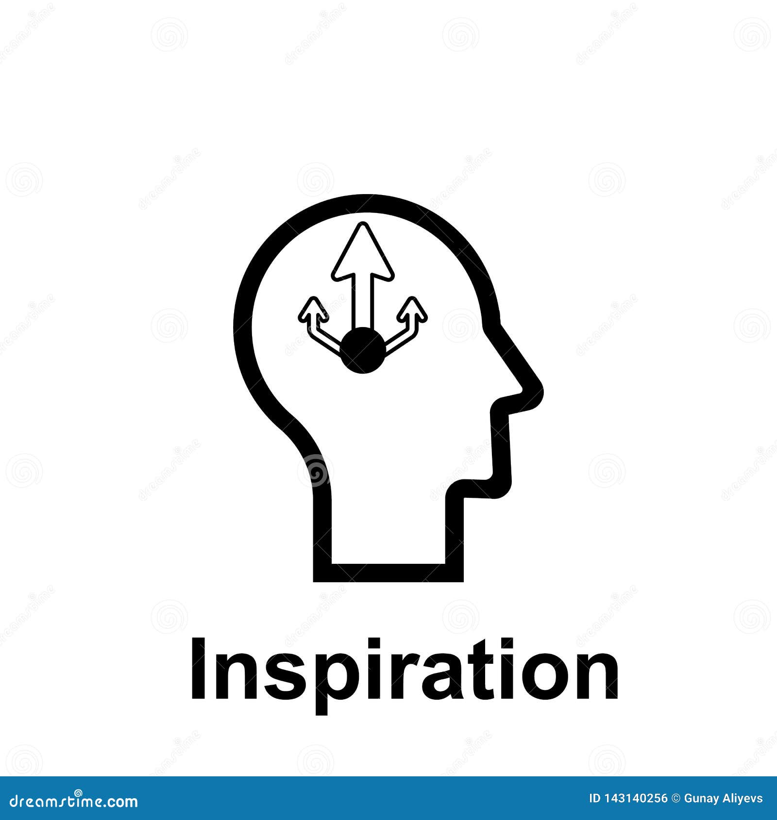 Human Mind, Inspiration Icon. Element of Human Mind Icon for Mobile ...