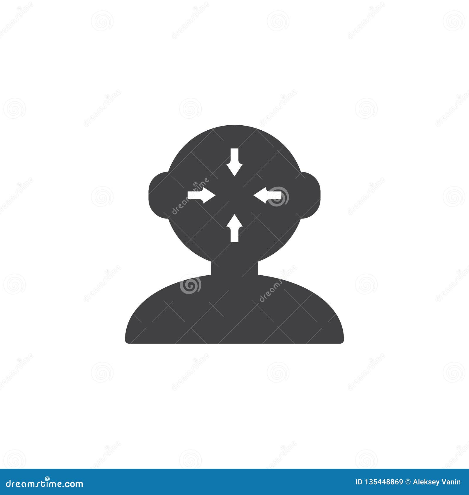 Human Mind Think Vector Icon Stock Vector - Illustration of business ...