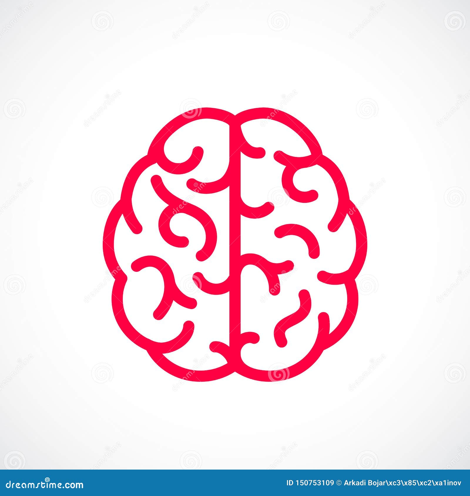 Human Mind Vector Pictogram Stock Vector - Illustration of human ...