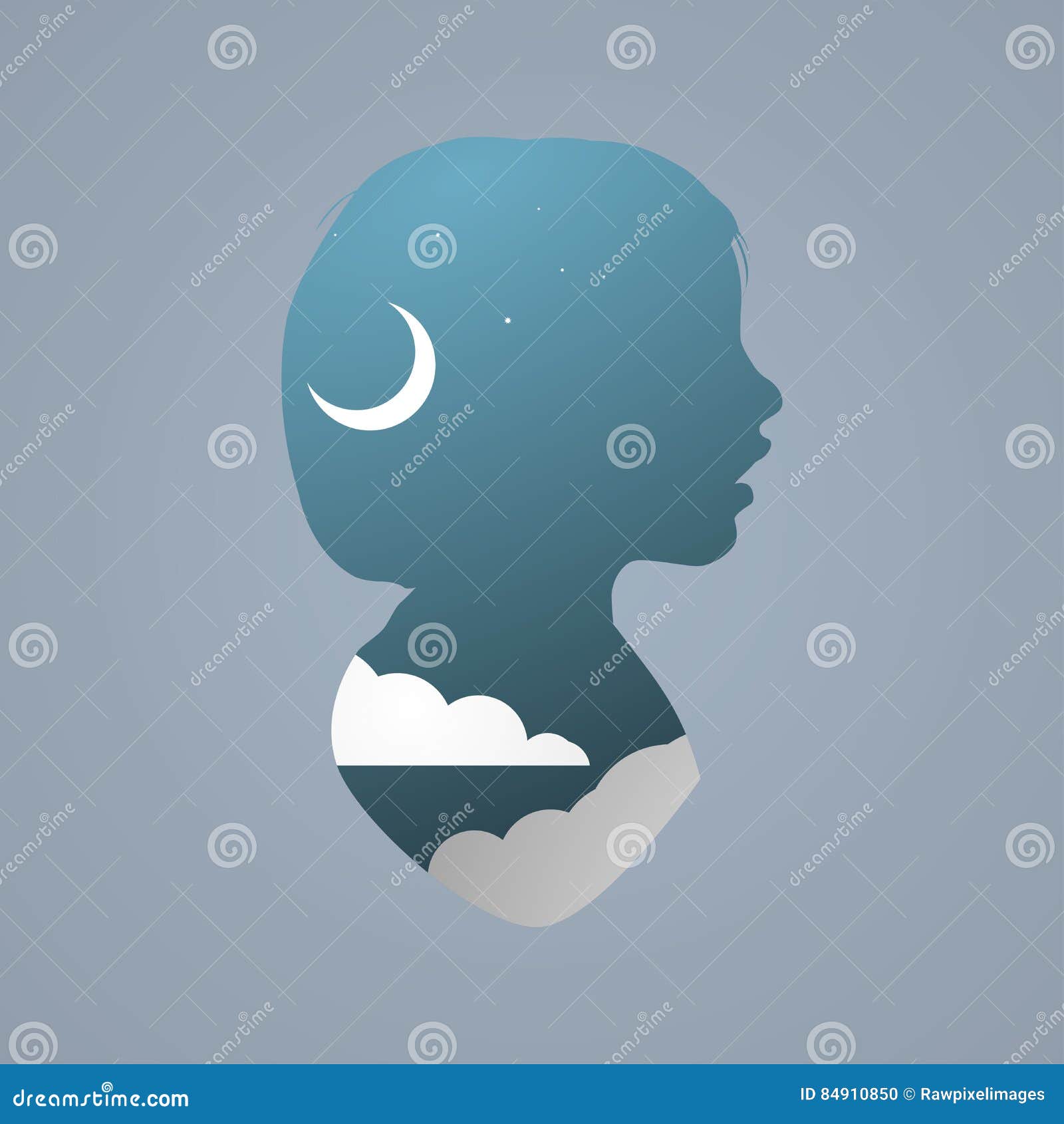 Human Mindset Thinking Aspiration Imagination Concept Stock ...