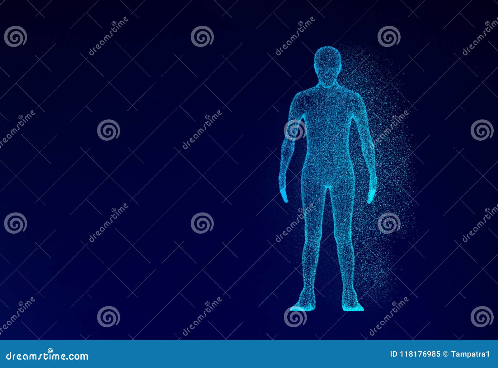 Human Model Scale Figure Standing On Perspective Floor Plan Drawing Of ...