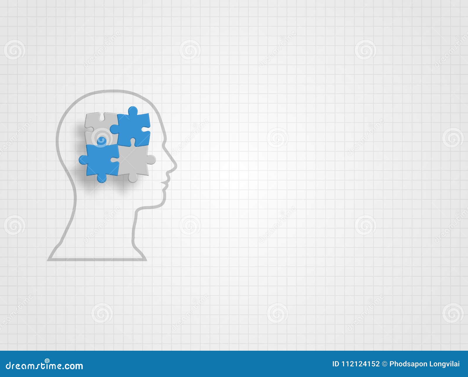 Set Of Jigsaws Filled In Human Model And Grey Human Models Represents ...