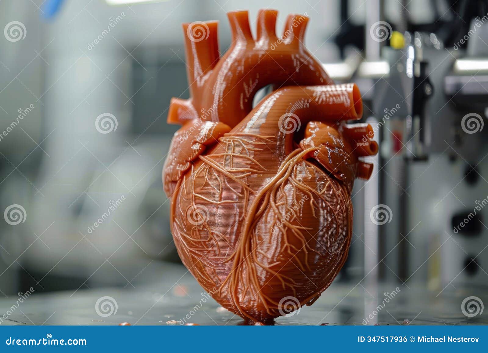 Human Model Heart 3D Printed Stock Illustration - Illustration of body ...