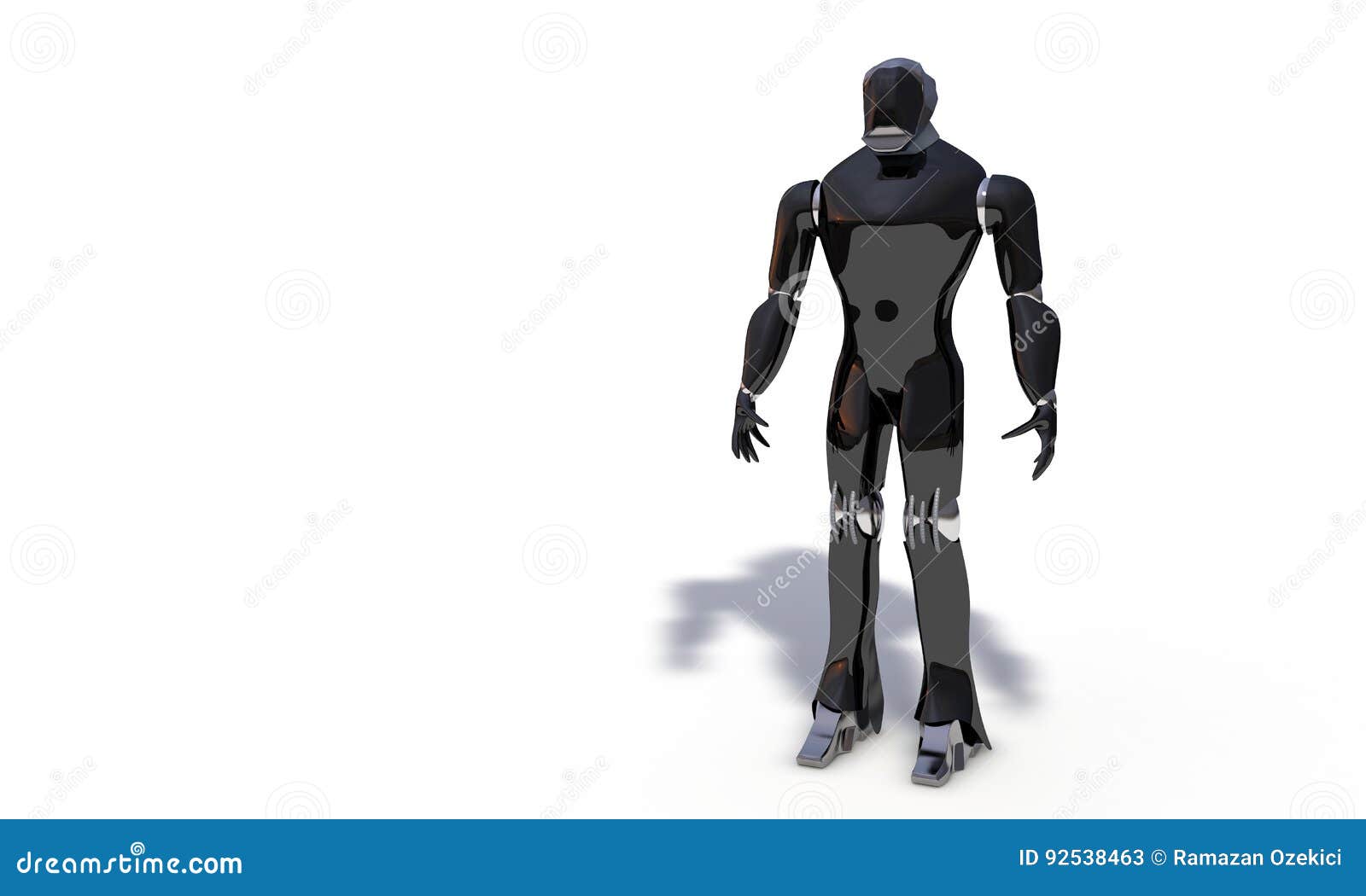 Human Model on the White, 3d Render Stock Illustration - Illustration ...