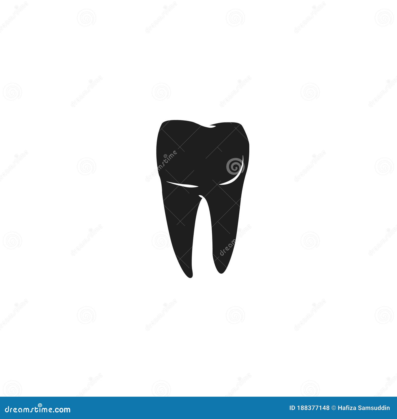 Human Molar Tooth. Vector Illustration Decorative Design Stock Vector ...