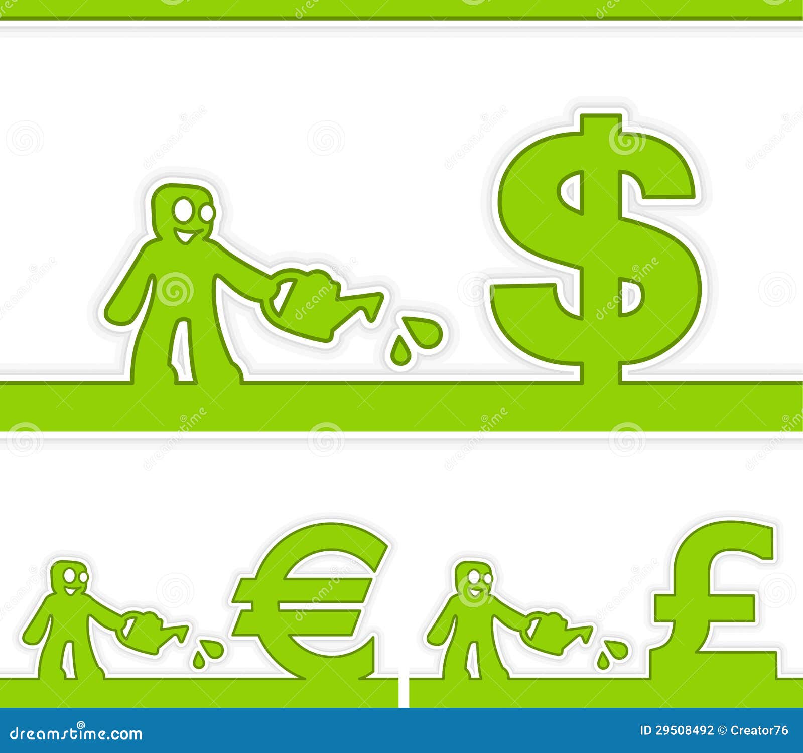 Human and money signs stock vector. Illustration of growth - 29508492