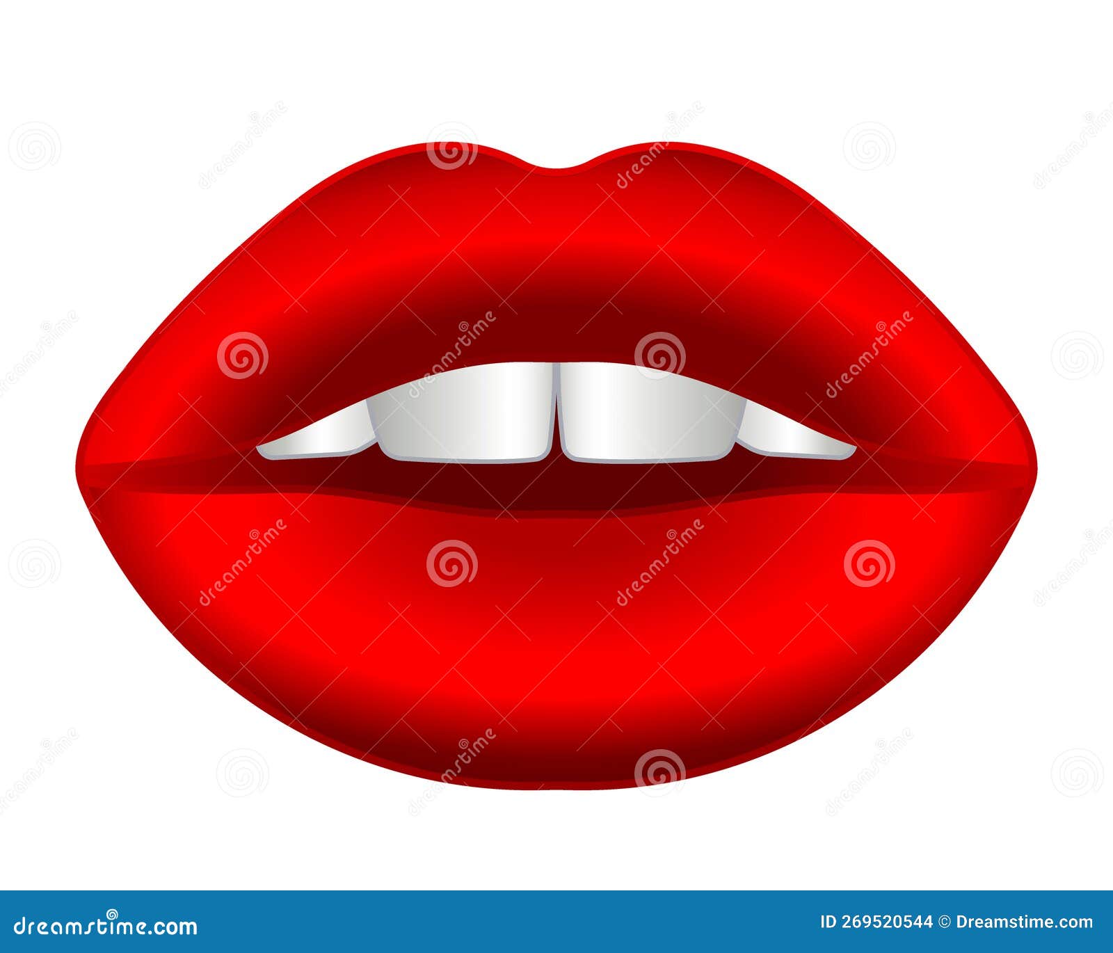 Human mouth illustration stock vector. Illustration of cosmetic - 269520544