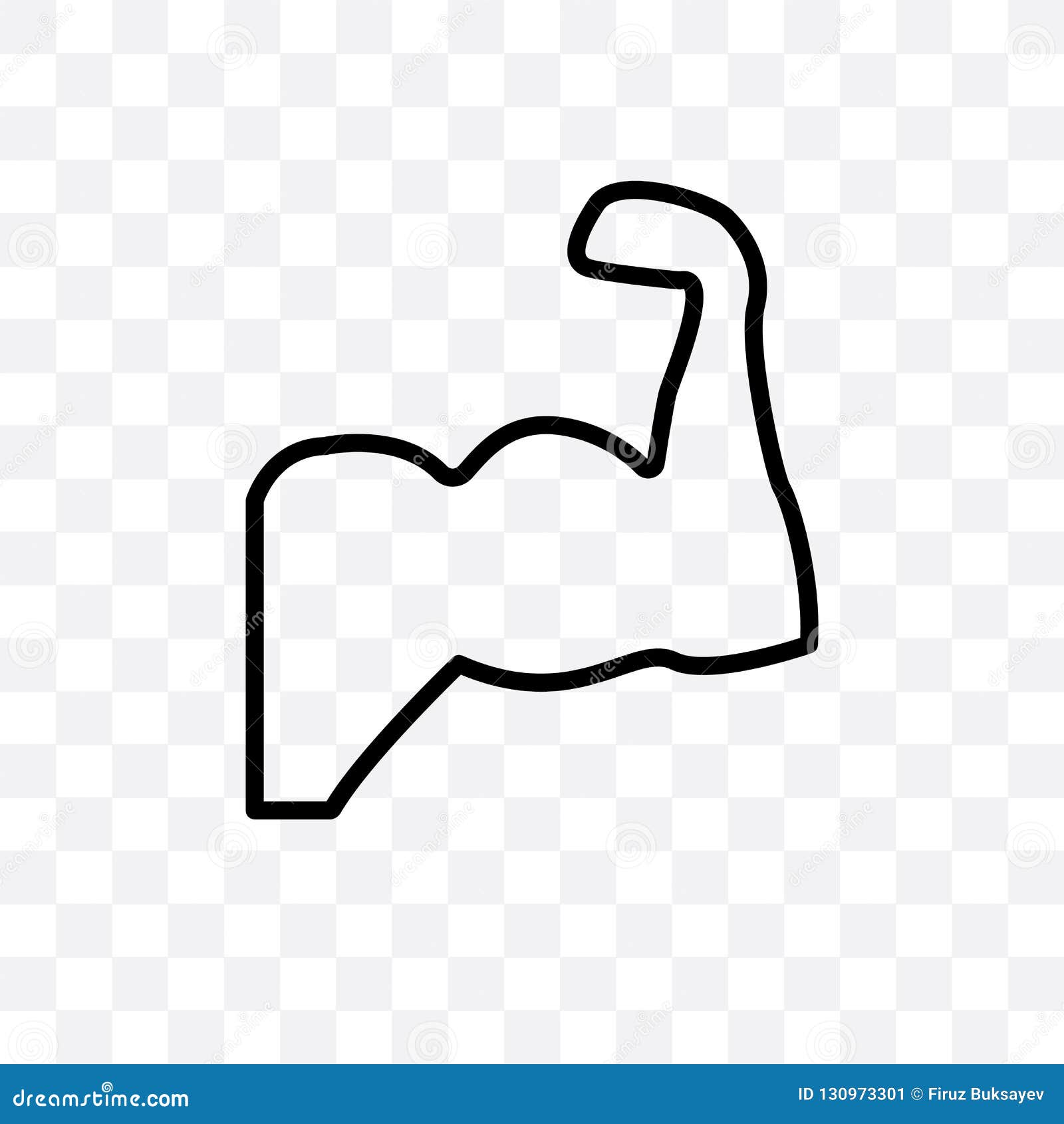 Human Muscle Vector Linear Icon Isolated on Transparent Background ...