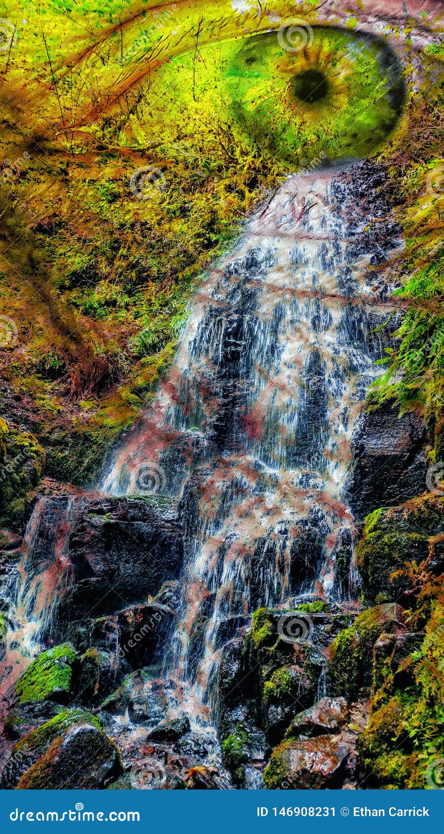 Human //Nature stock image. Image of human, hikes, waterfall - 146908231