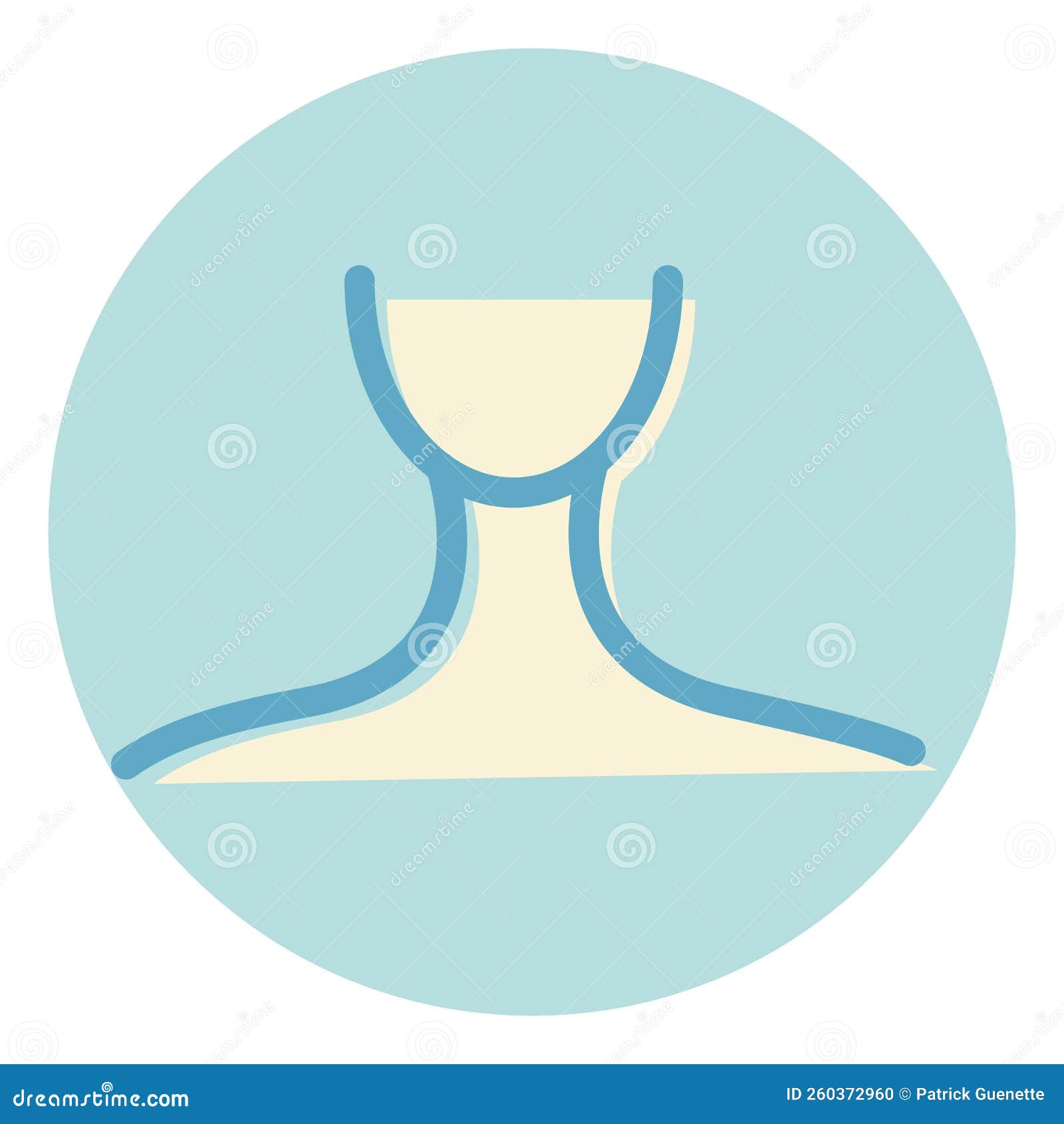 Human neck, icon stock vector. Illustration of contour - 260372960