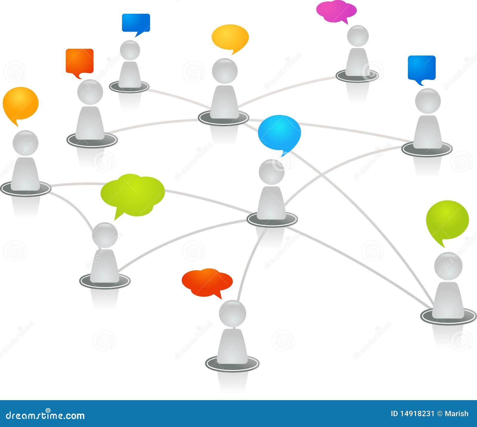 Human network stock vector. Illustration of isolated - 14918231