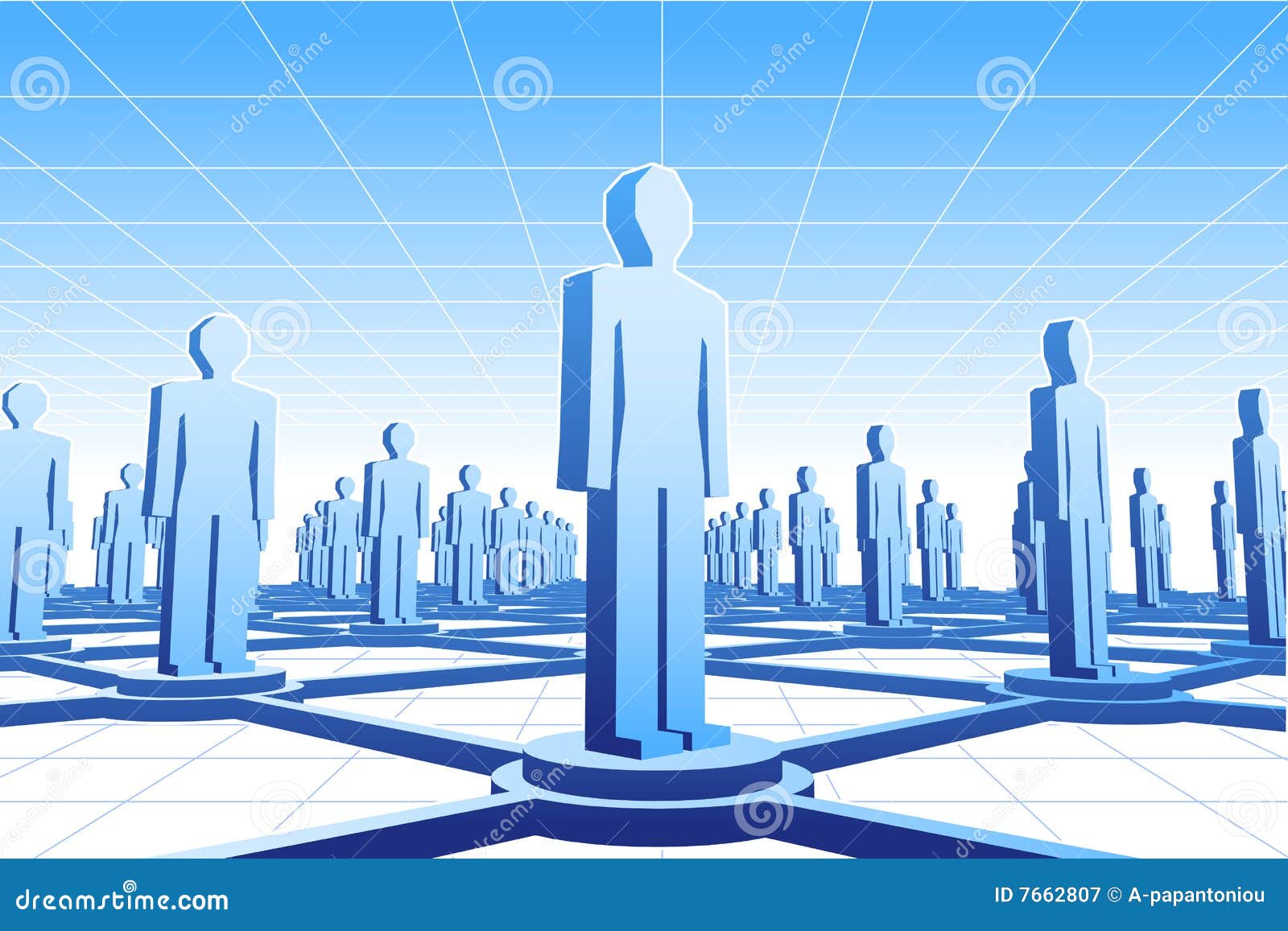 Human Network stock vector. Illustration of diagram, vector - 7662807