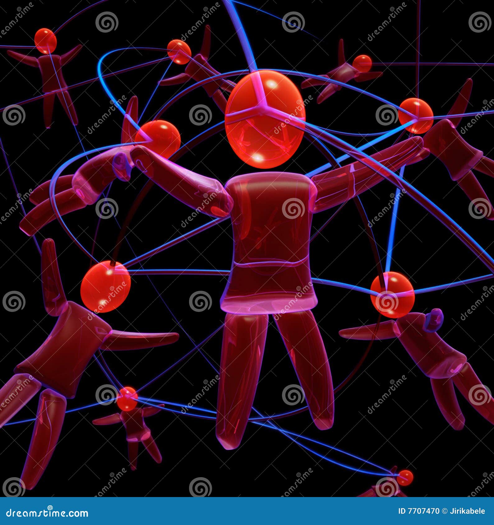 Human network stock illustration. Illustration of human - 7707470