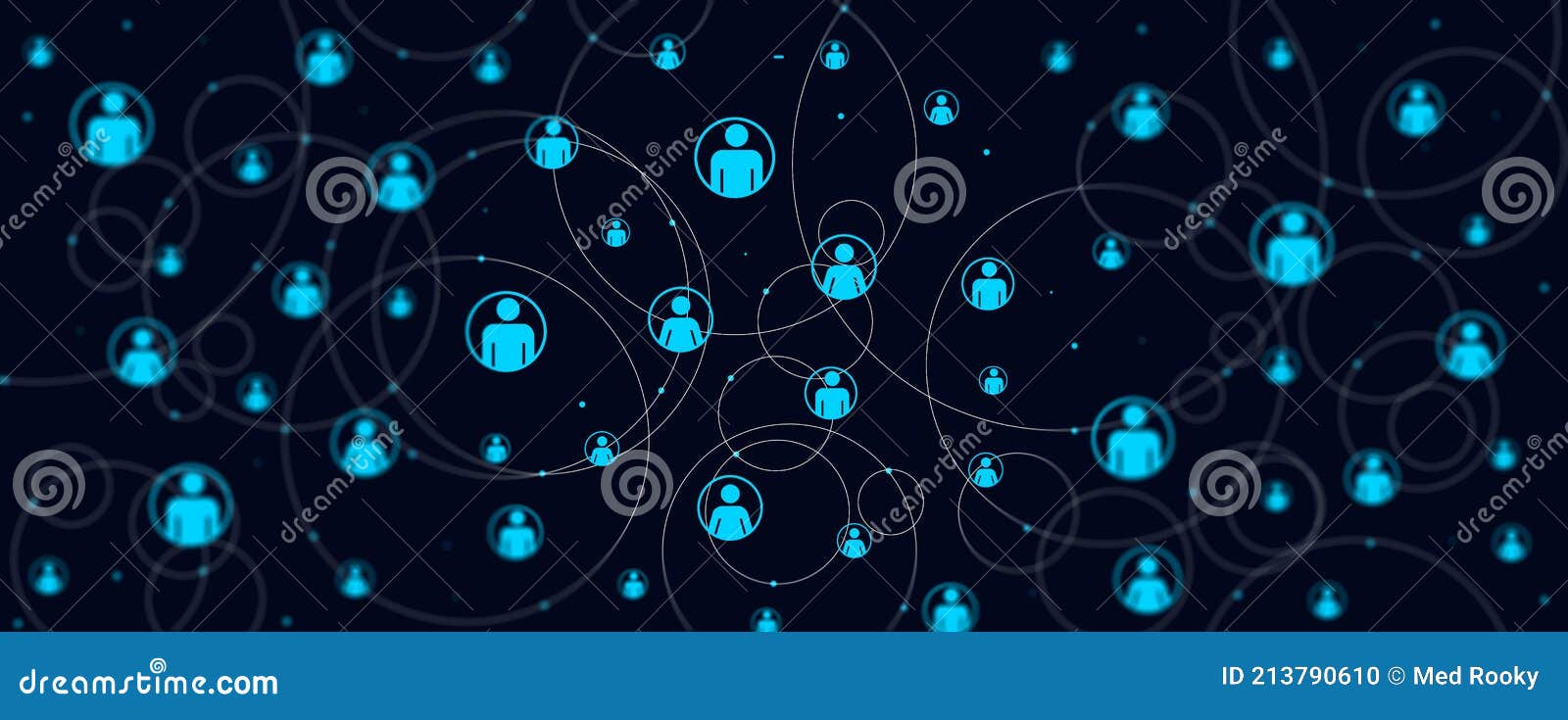 Human Network Connection and Communication Abstract. Blue Dark ...