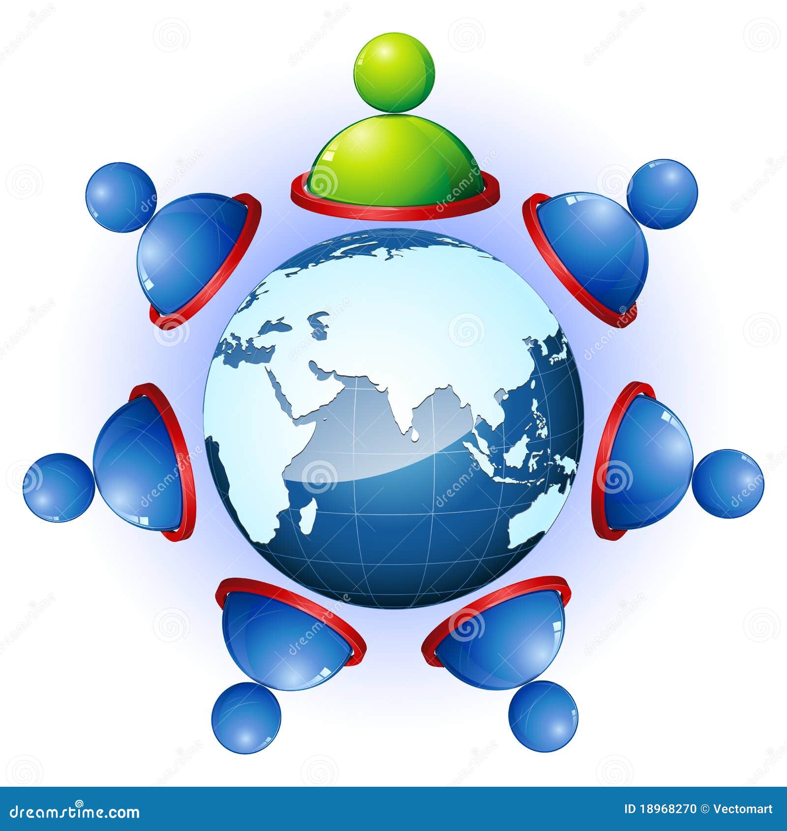 Human Networking stock vector. Illustration of linking - 18968270