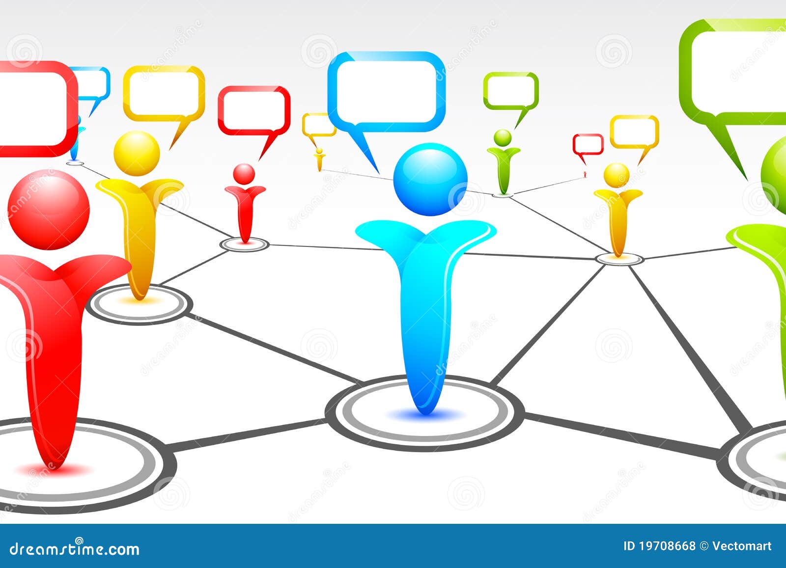 Human Networking On Motherboard Cartoon Vector | CartoonDealer.com ...