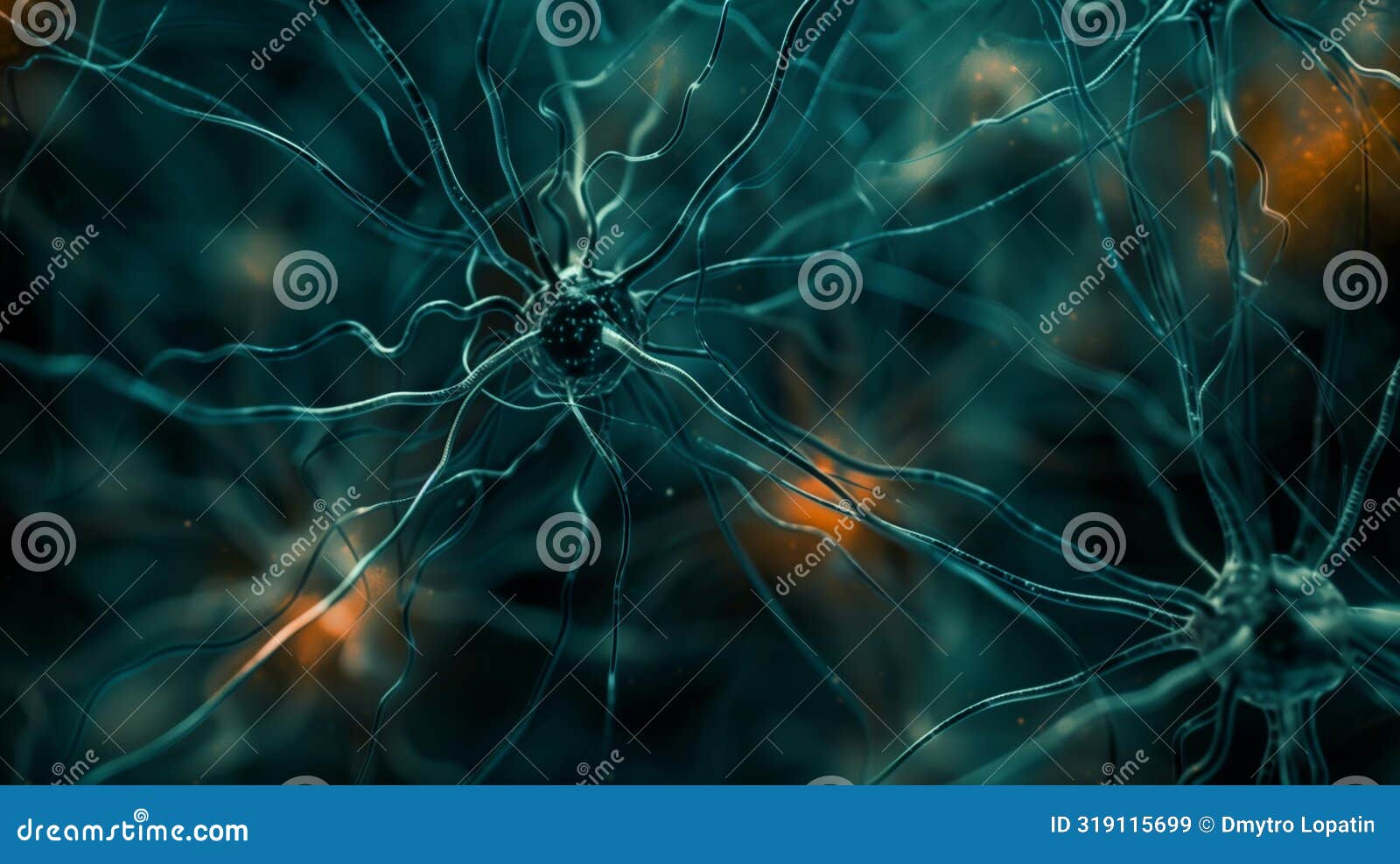 Human Neural Network Closeup, Nervous System And Synapse, Neurology And ... Human Neural Network Closeup, Nervous System And Synapse, Neurology And ...