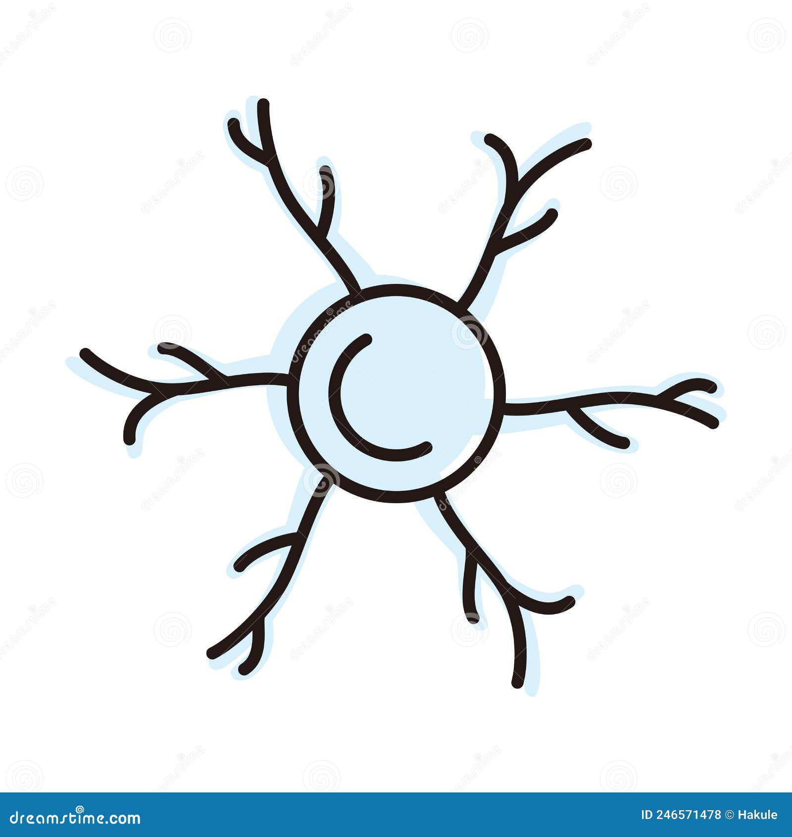 Neuron Icon In Trendy Design Style. Neuron Icon Isolated On White ...