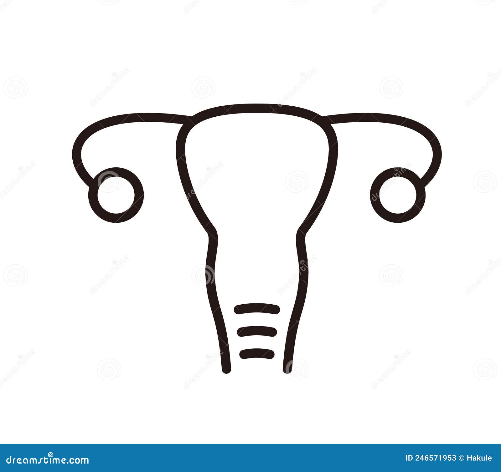 Human Organ Uterus Flat Icon, Vector Illustration Stock Vector ...