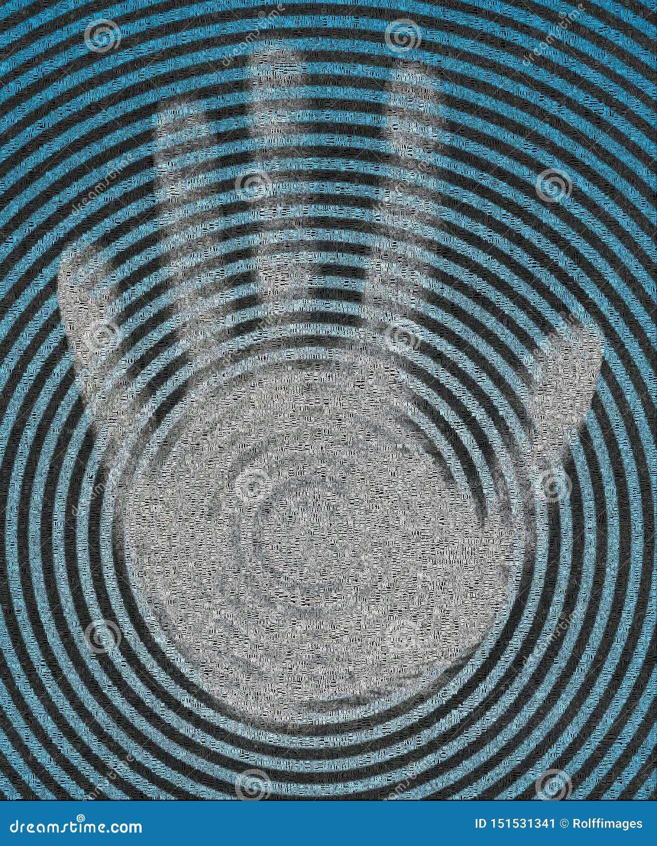 Human Palm Print stock illustration. Illustration of fingerprint ...