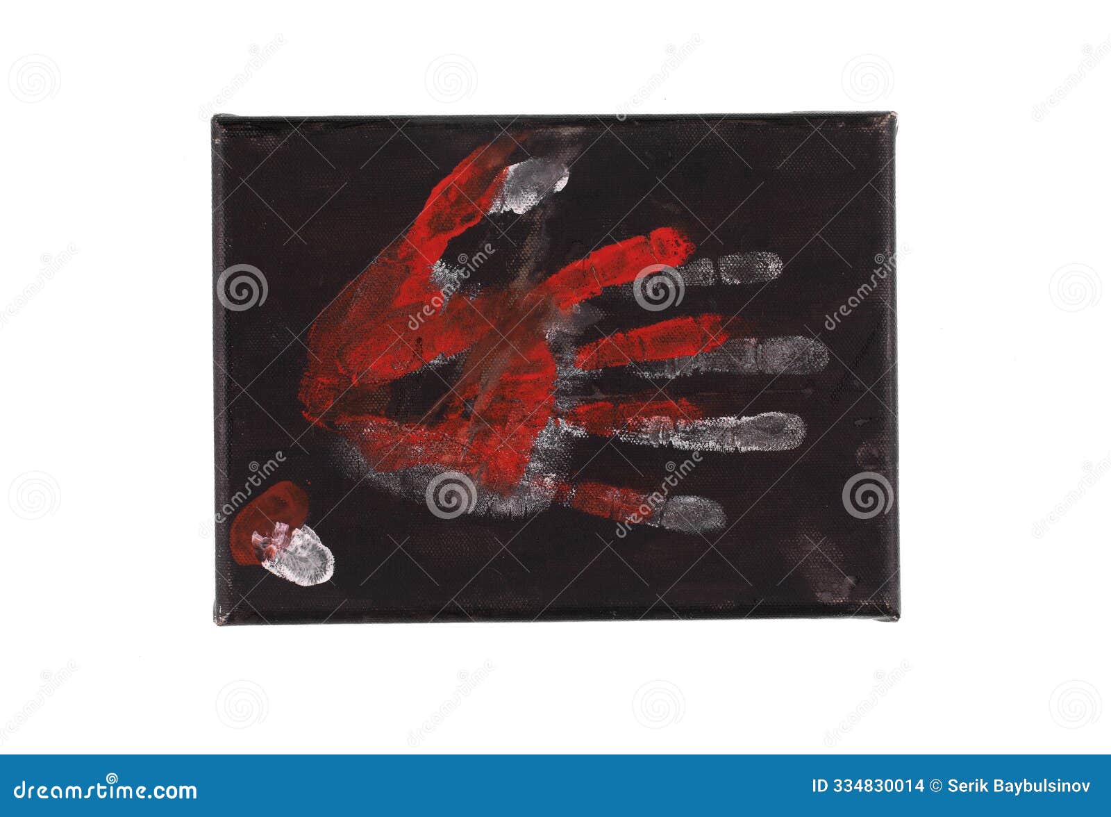 Human Palm Print Pattern on Canvas Stock Photo - Image of symbol ...