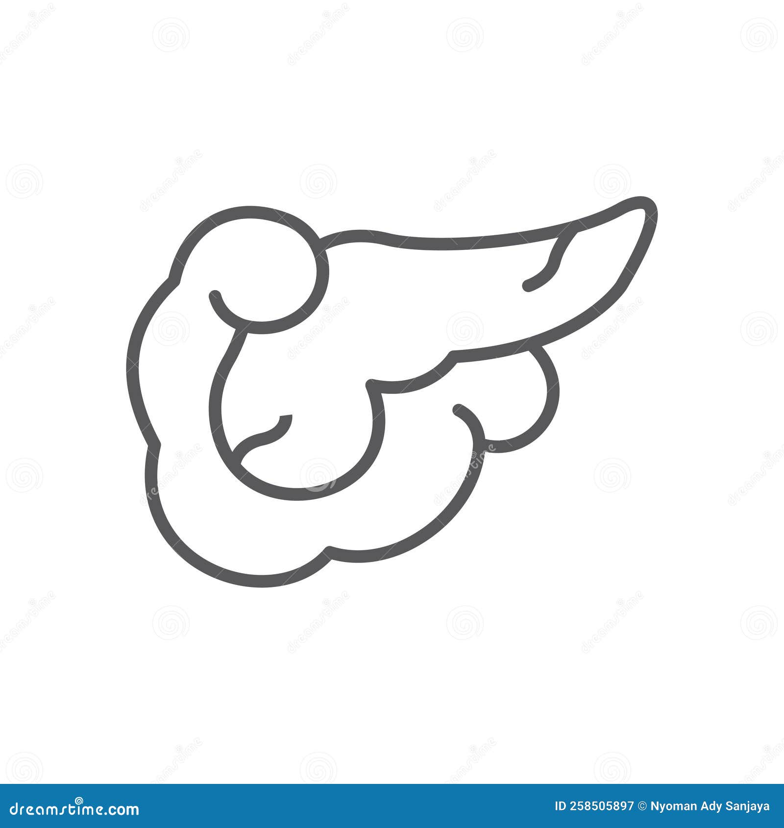 Human Pancreas Line Icon. Linear Style Sign for Mobile Concept and Web ...