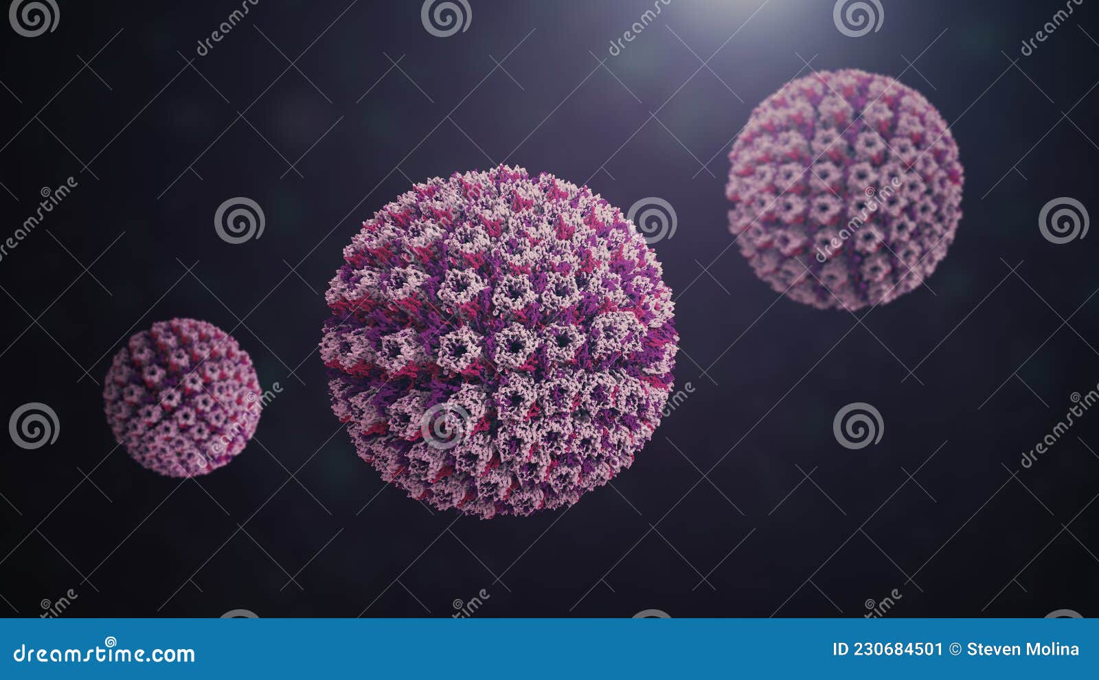 Human Papillomavirus Pathogen Agent. Stock Illustration - Illustration ...