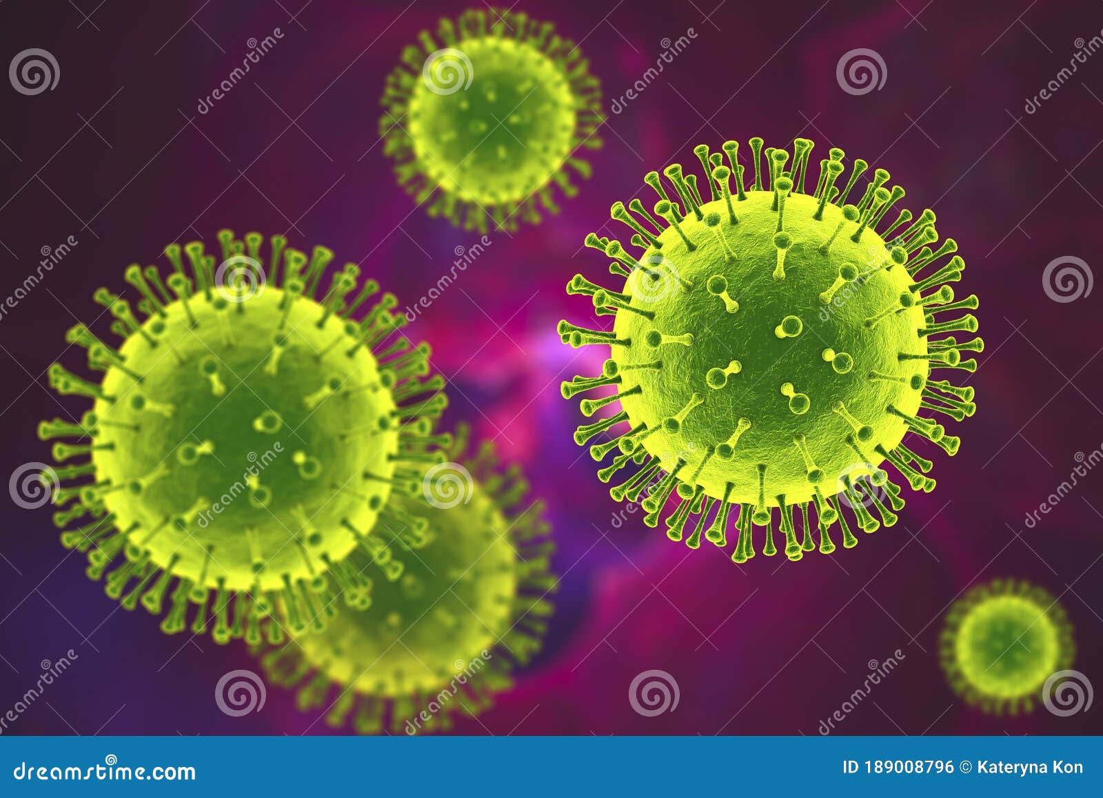 Human pathogenic virus stock illustration. Illustration of covid19 ...