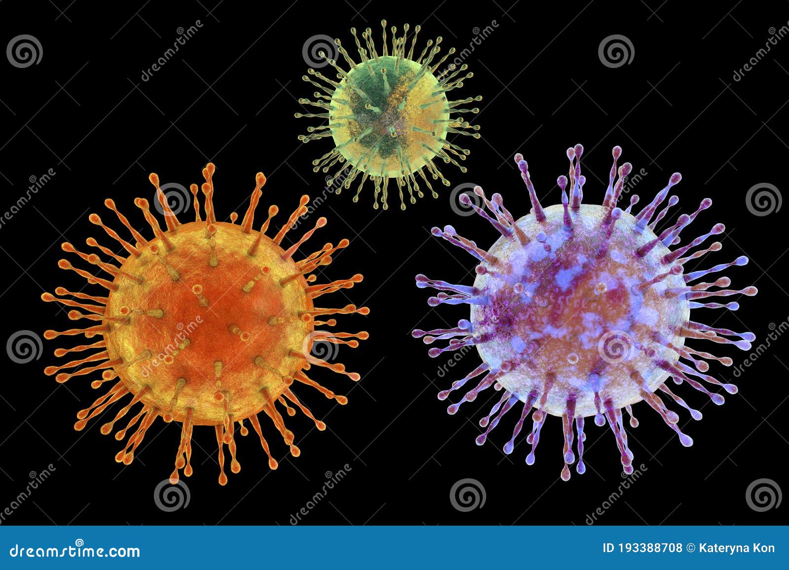 Human pathogenic viruses stock illustration. Illustration of pathogenic ...