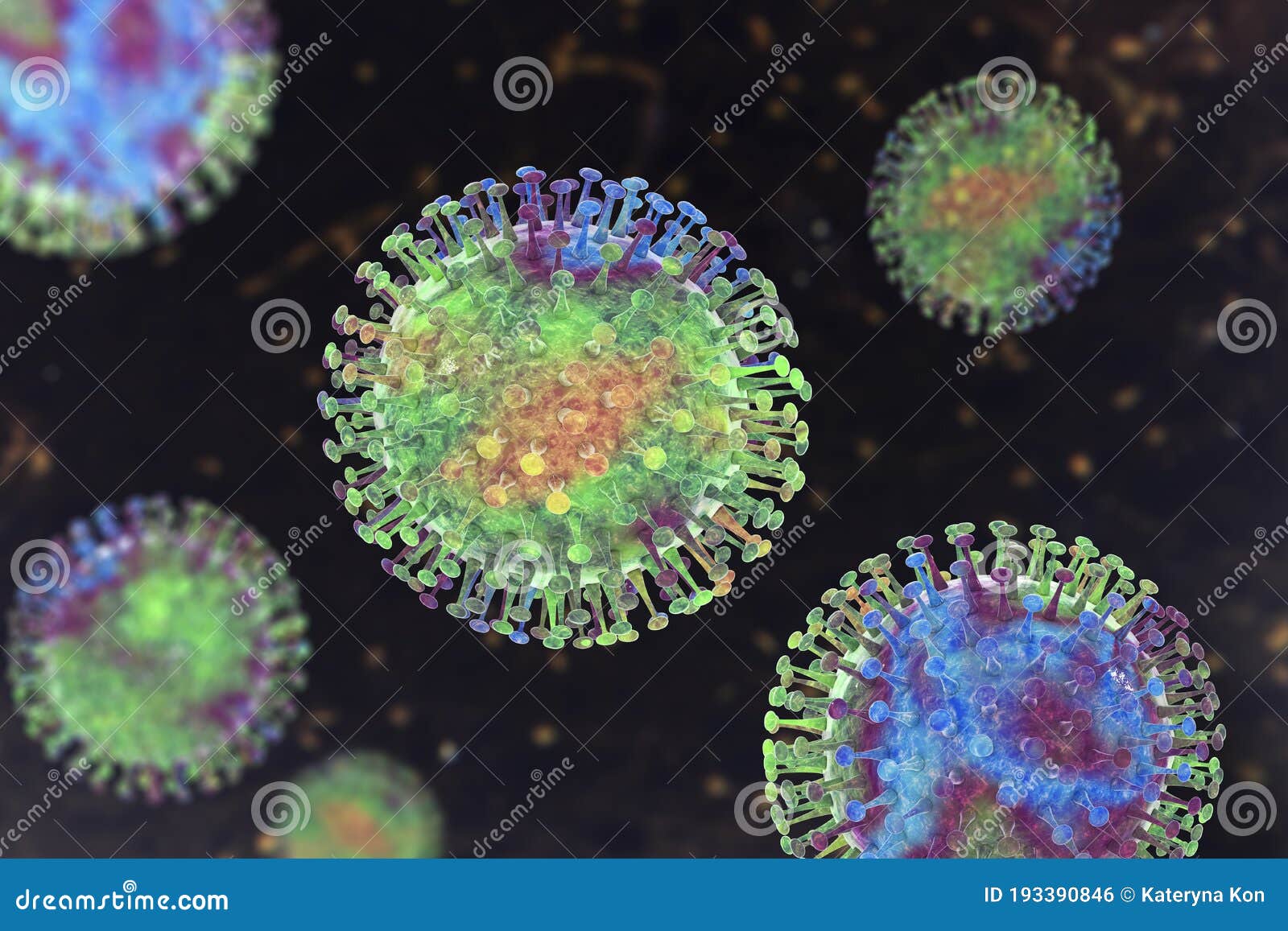 Human pathogenic viruses stock illustration. Illustration of pathogenic ...