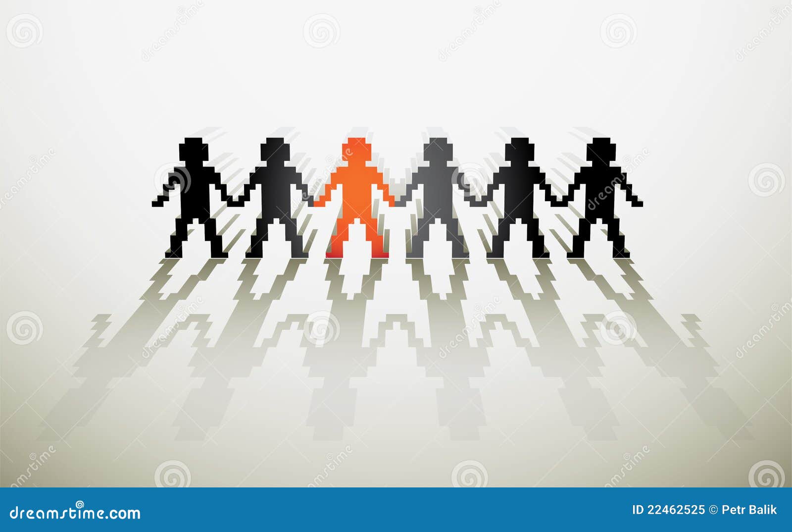 Human Pixel Figures Stock Illustration | CartoonDealer.com #22462525