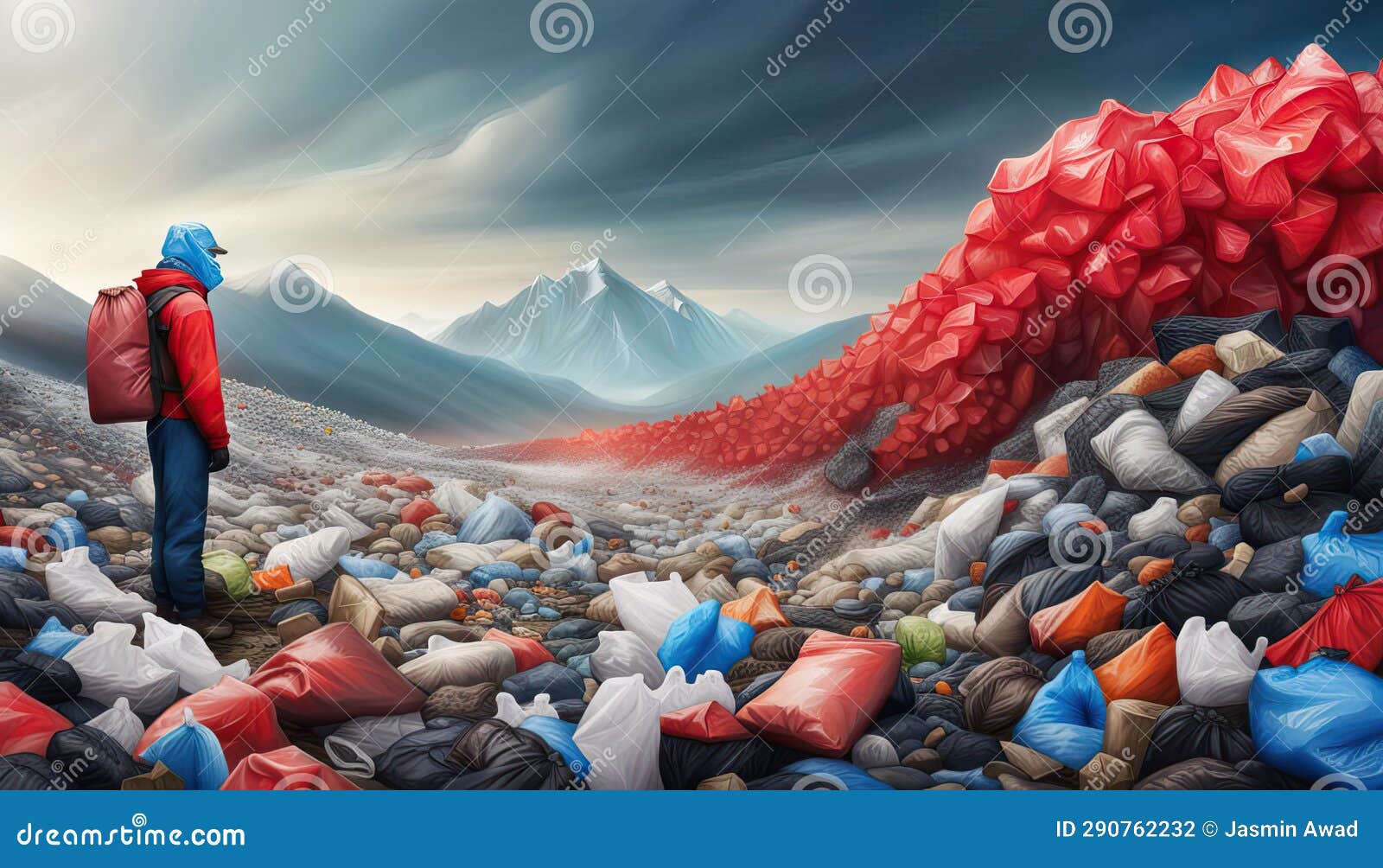 An Endless Garbage Dump Of Worn-out Car Tires, Unprocessed Waste ...