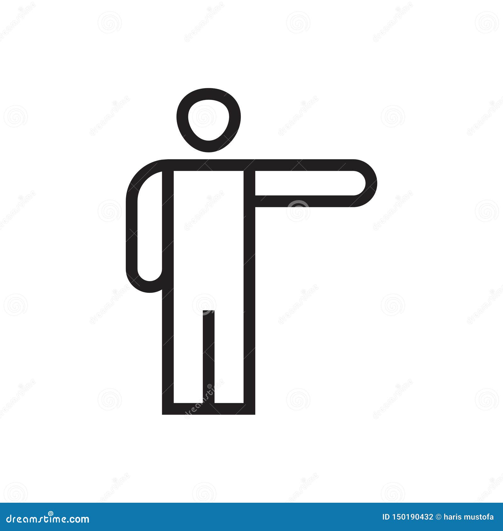 Human Pose Icon Graphic Design Template Vector Stock Vector ...