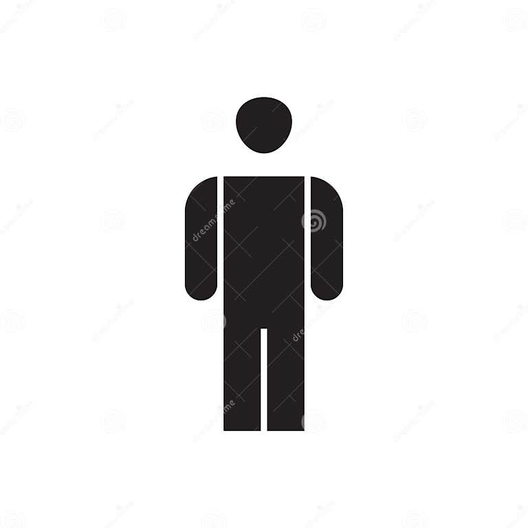 Human Pose Icon Graphic Design Template Vector Stock Vector ...
