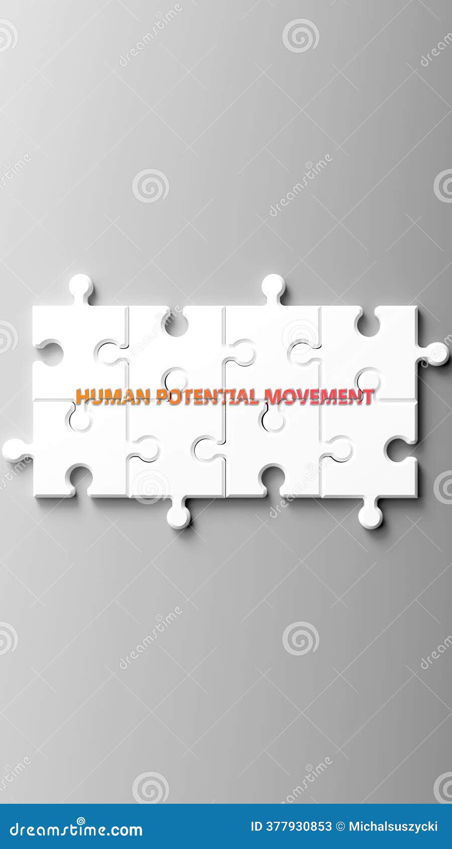Human Potential Movement Complex Like A Puzzle - Pictured As Word Human ...