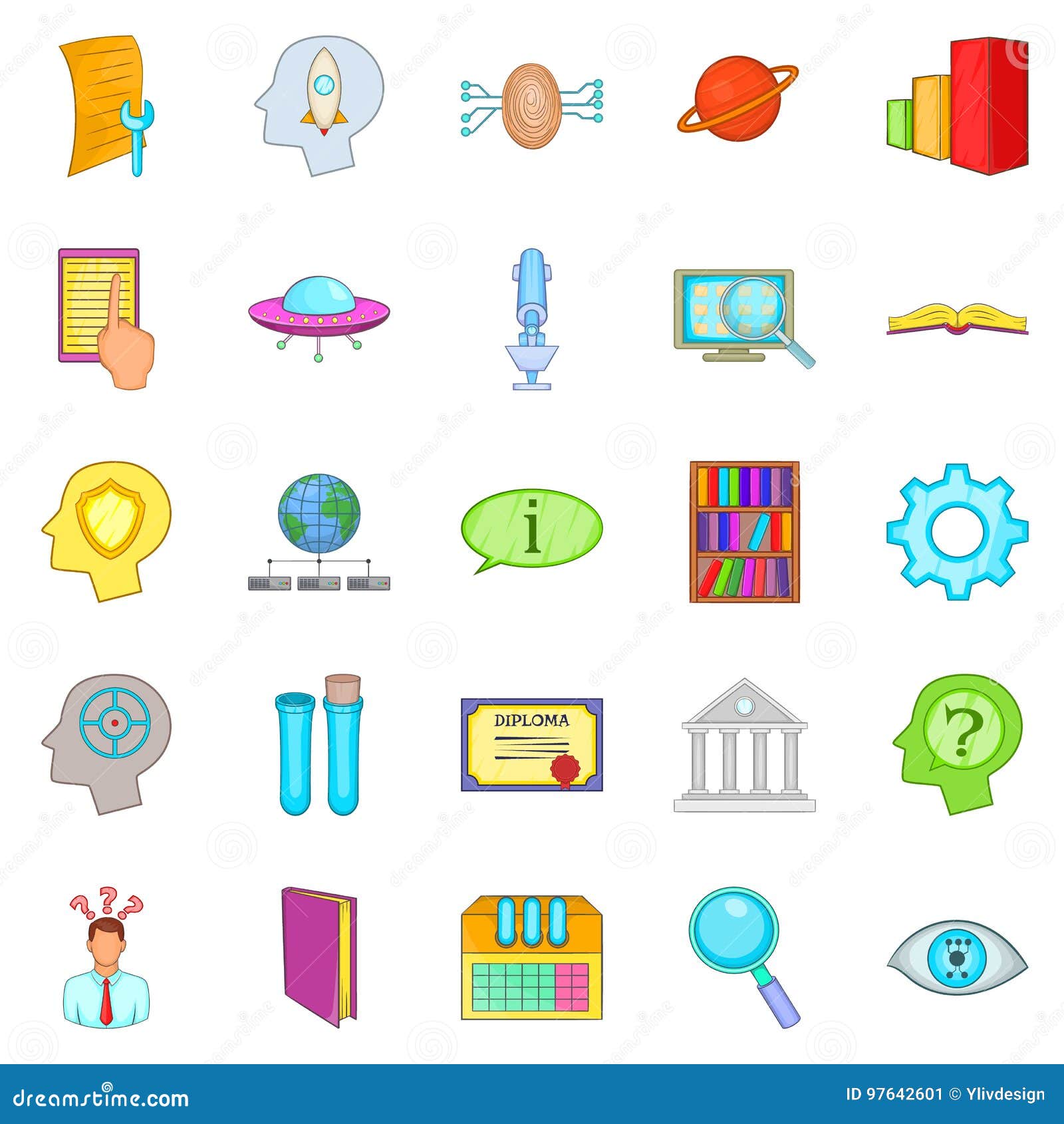 Human Power Icons Set, Cartoon Style Stock Vector - Illustration of ...