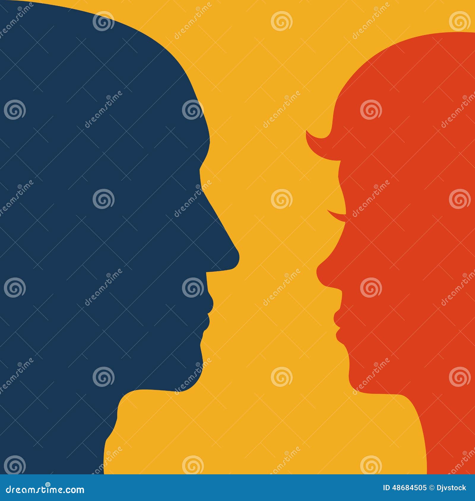 Human profile stock vector. Illustration of model, avatar - 48684505