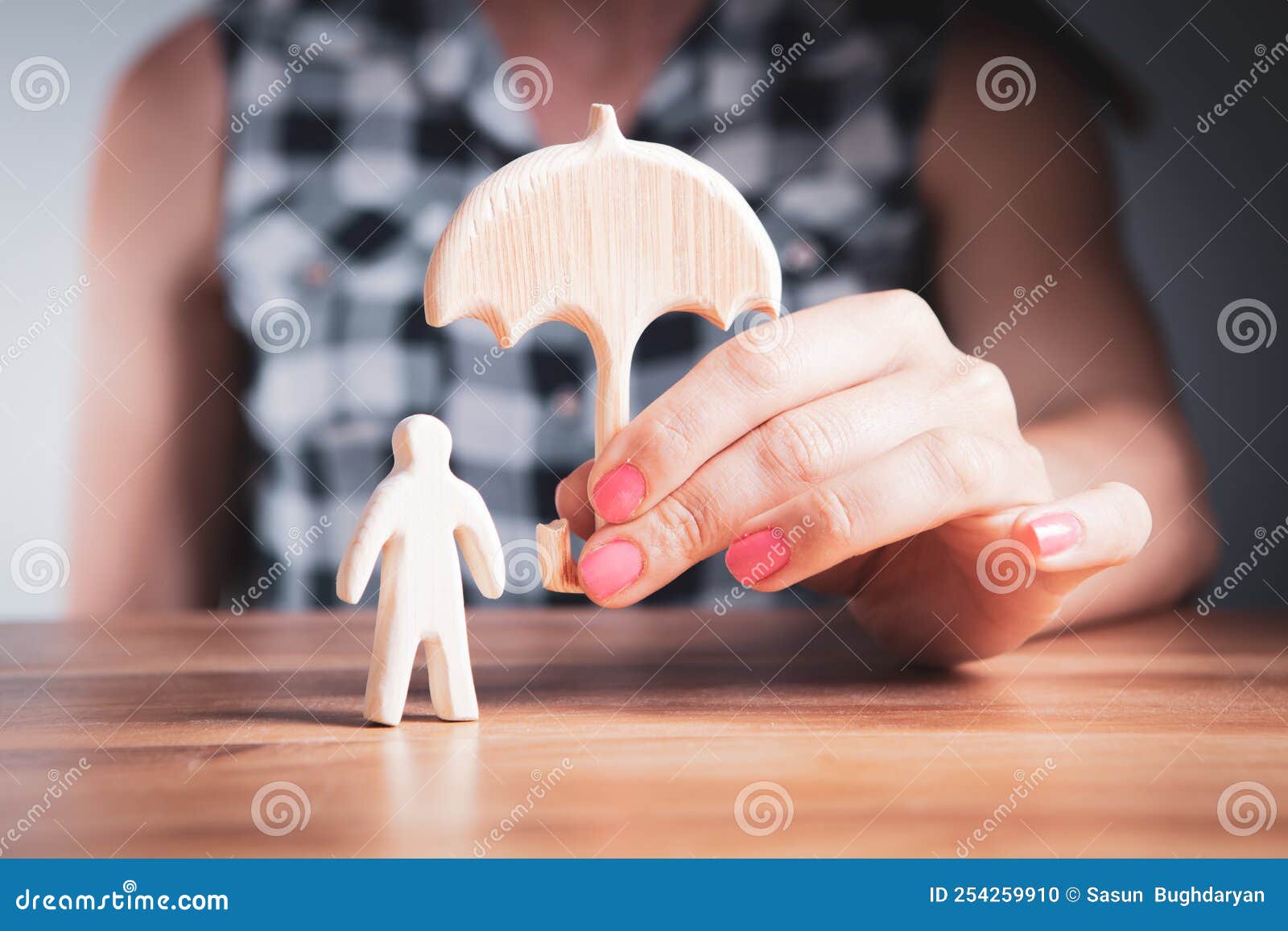 Human Protection or Insurance .security Stock Photo - Image of ...