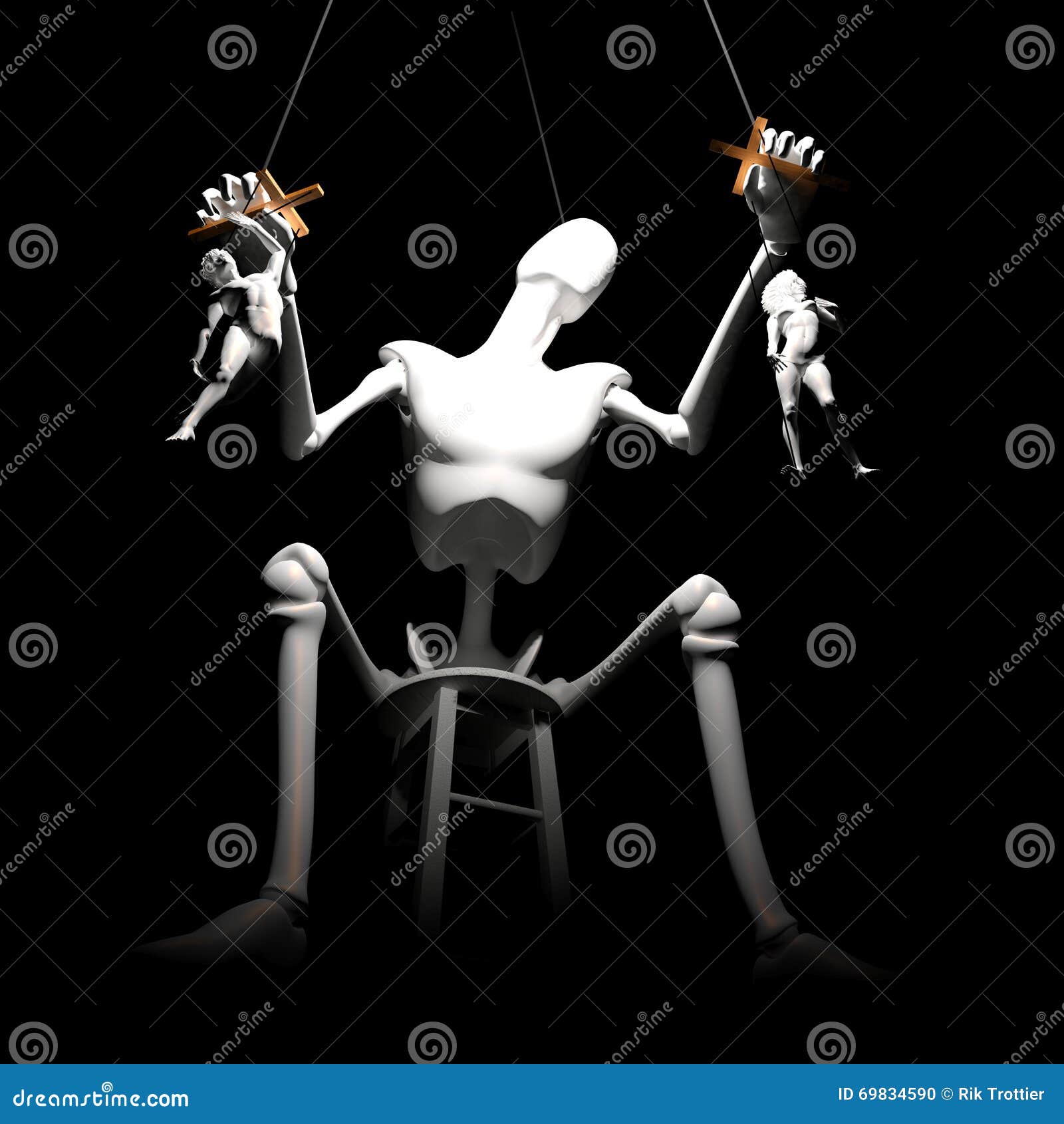 Dog And Master Puppets Royalty-Free Stock Image | CartoonDealer.com ...
