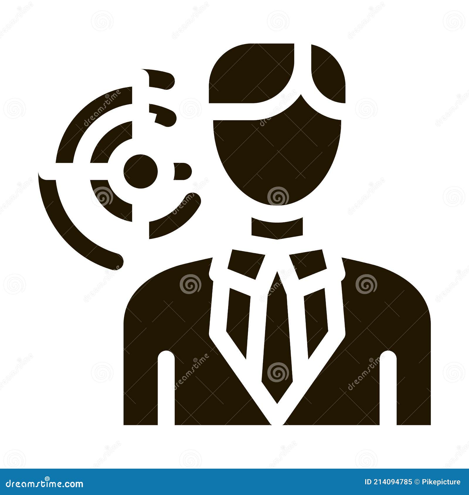 Human Purpose Icon Vector Glyph Illustration Stock Vector ...