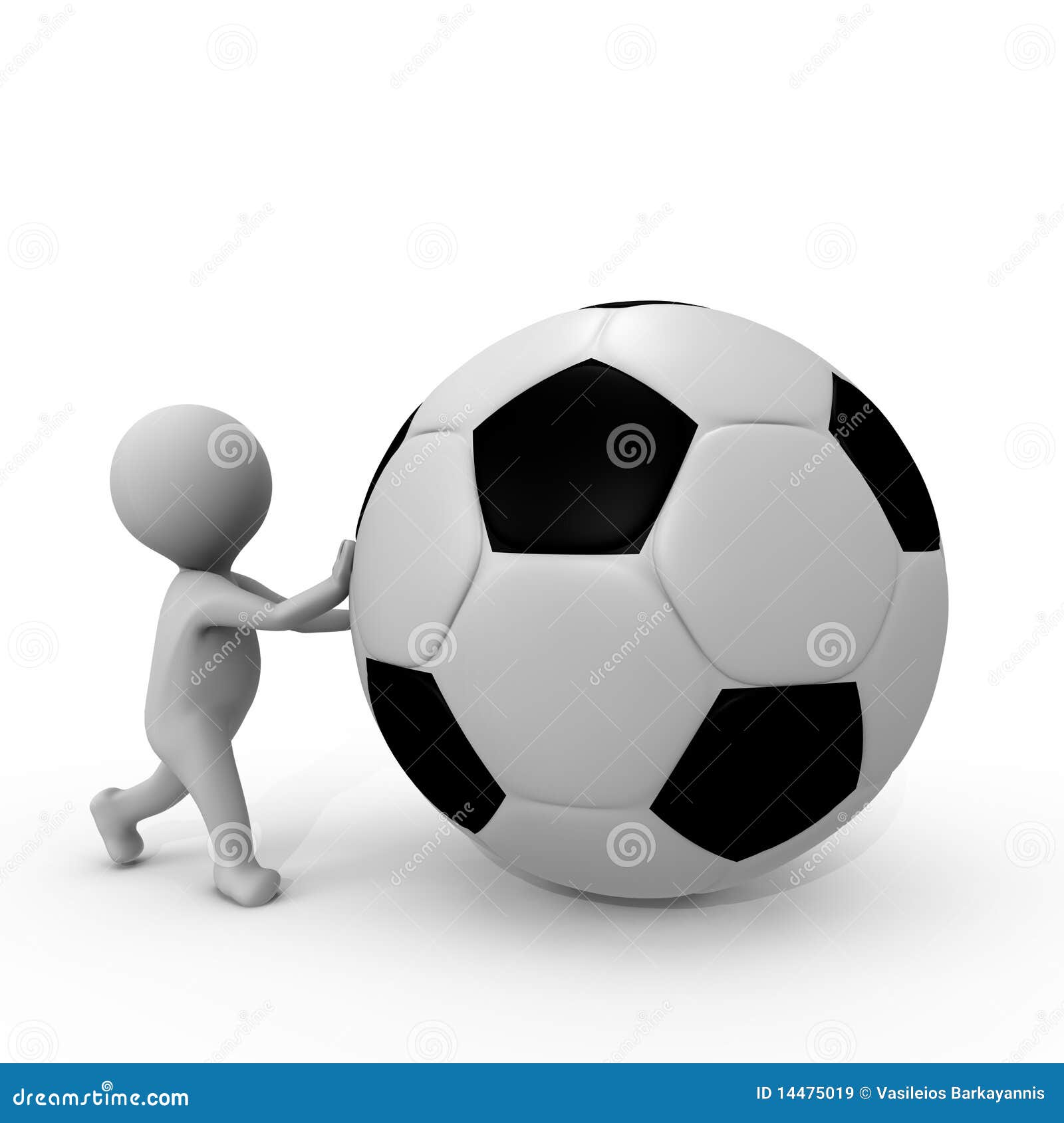 Soccer Player Pushing Ball Stock Illustrations – 5 Soccer Player ...