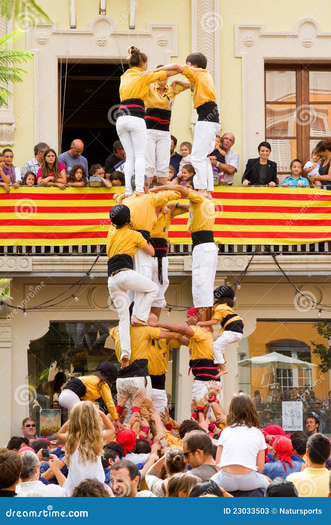 Human pyramid editorial stock photo. Image of strength - 23033503