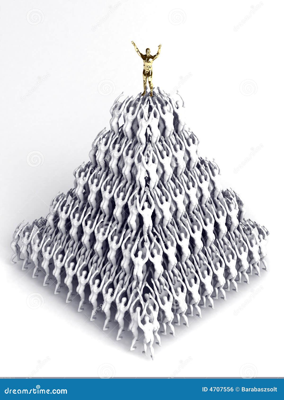 Human pyramid stock illustration. Illustration of background - 4707556