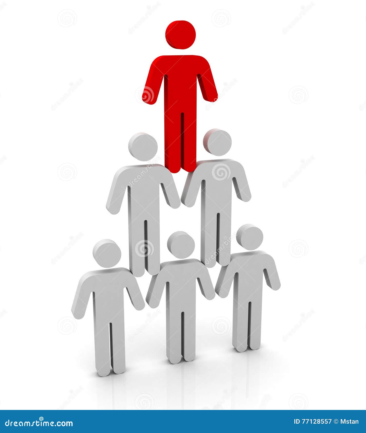 Human Pyramid 3d Illustration Stock Illustration - Illustration of ...