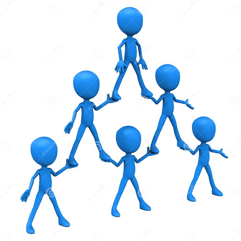 Human pyramid hierarchy stock illustration. Illustration of pyramid ...